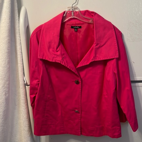Rafaella | Jackets & Coats | Rafaella Hot Pink Cottonspandex Jacket ...